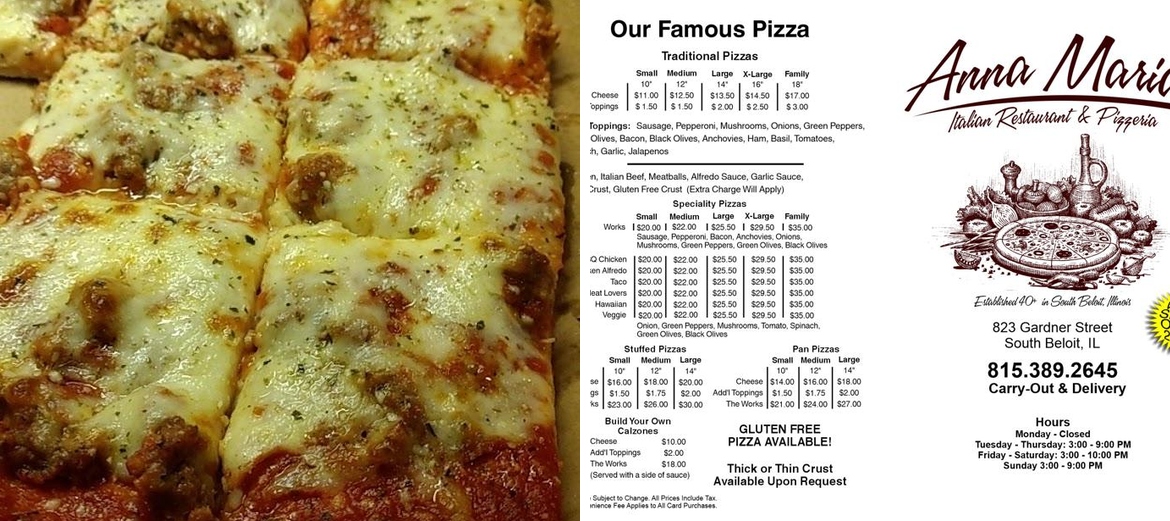 Anna Maria's Pizza - Pizza restaurant in South Beloit, IL